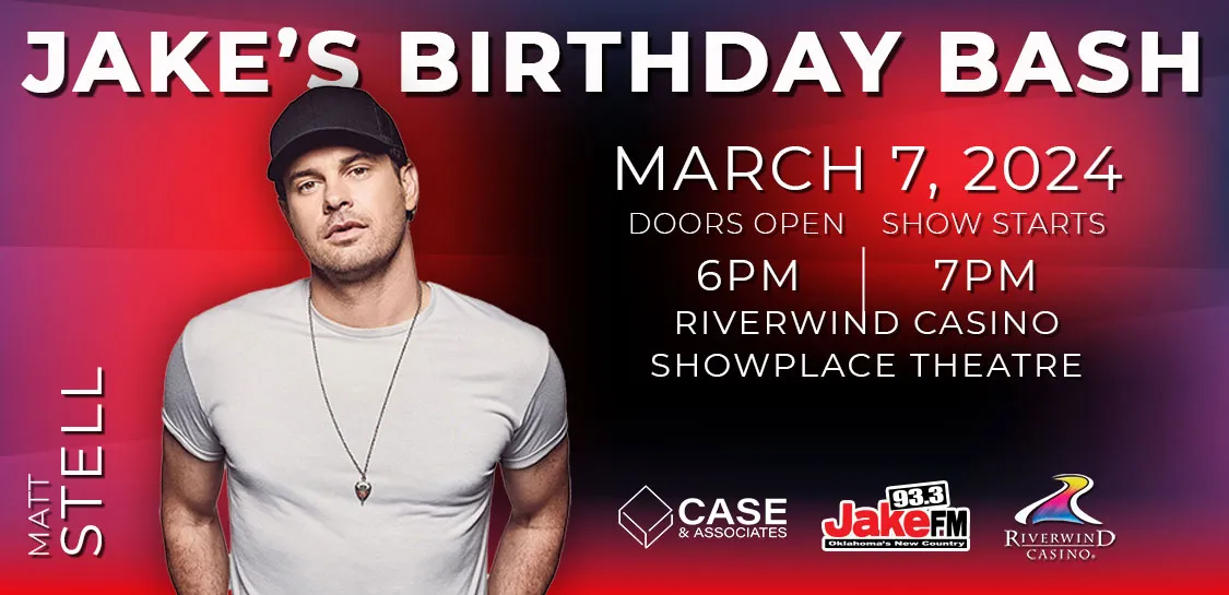 Jake's Birthday Bash: Matt Stell Tickets | 7th March | Showplace ...